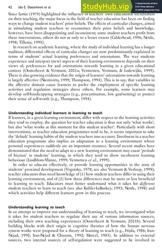 Assessing Orientations To Learning To Teach | PDF