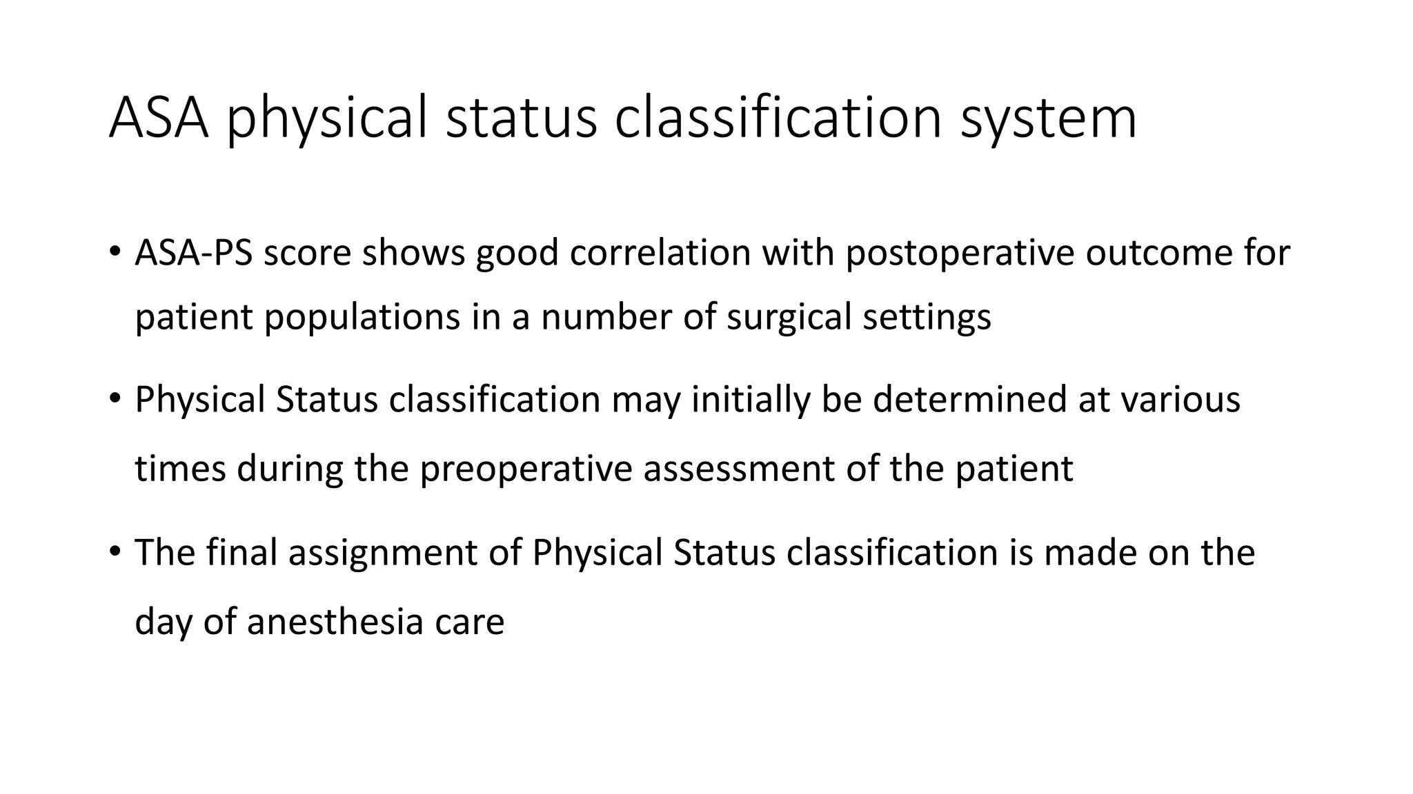 Assessing outcome following surgery | PPTX
