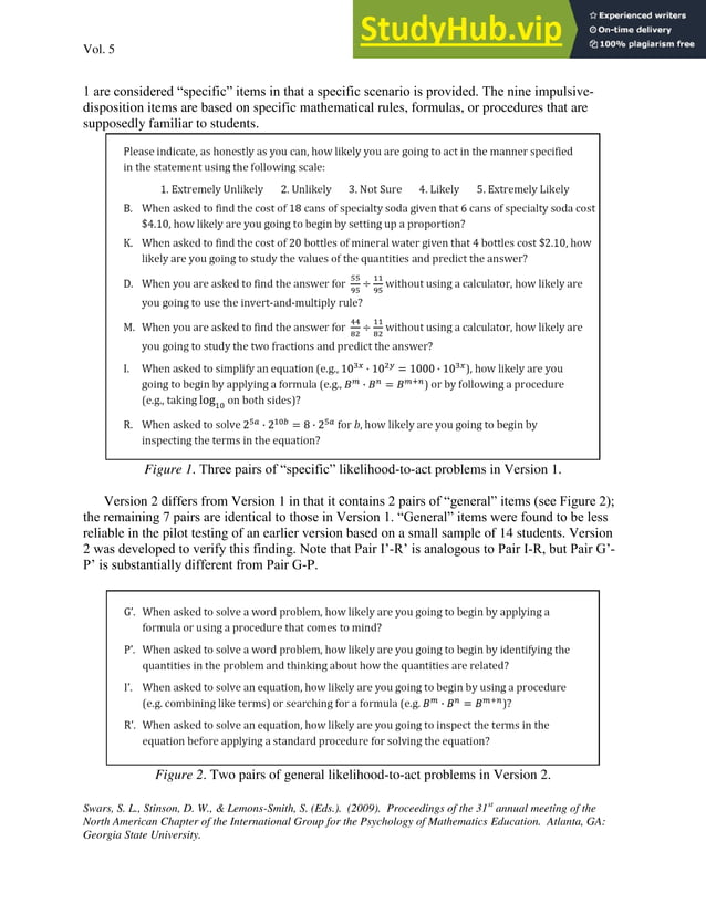 Assessing Problem-Solving Dispositions Likelihood-To-Act Survey | PDF