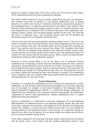 Assessing proving ability - CoSMEd 2013 | PDF | Standardized Testing ...