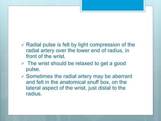 Assessing Radial Pulse | PPTX