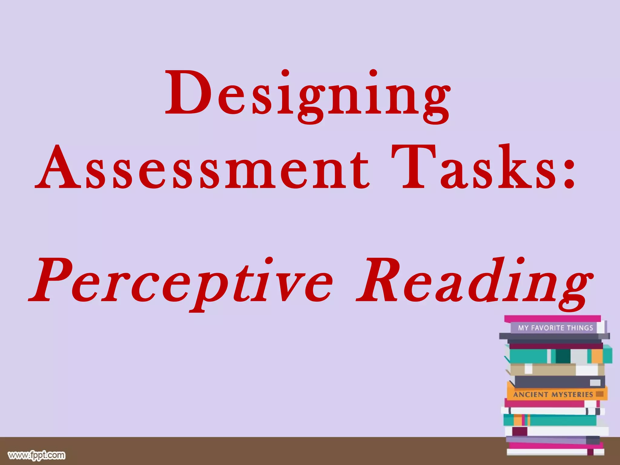 Assessing reading | PPT