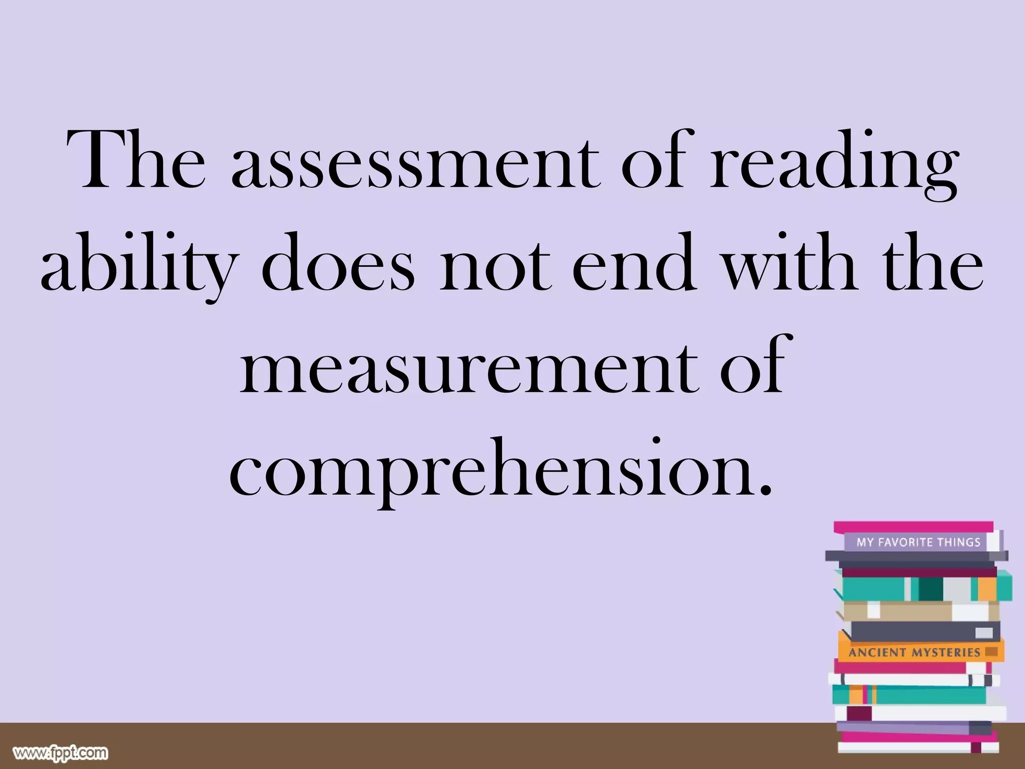 Assessing reading | PPT