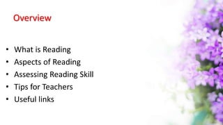 Assessing reading (1) | PPTX