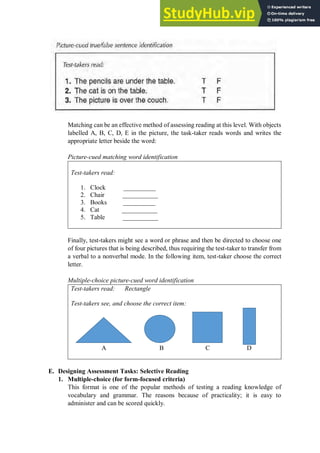 Assessing Reading (Language Testing) | PDF