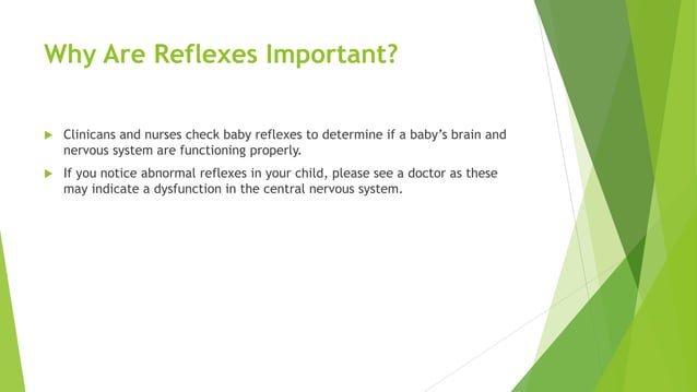 Assessing Reflexes of children in paediatrics pptx | PPTX | Pregnancy ...
