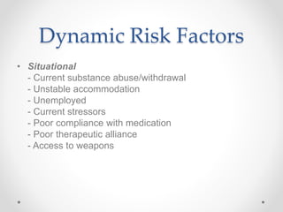 Professional Risk Assessment: Risk of Harm to Others | PPT