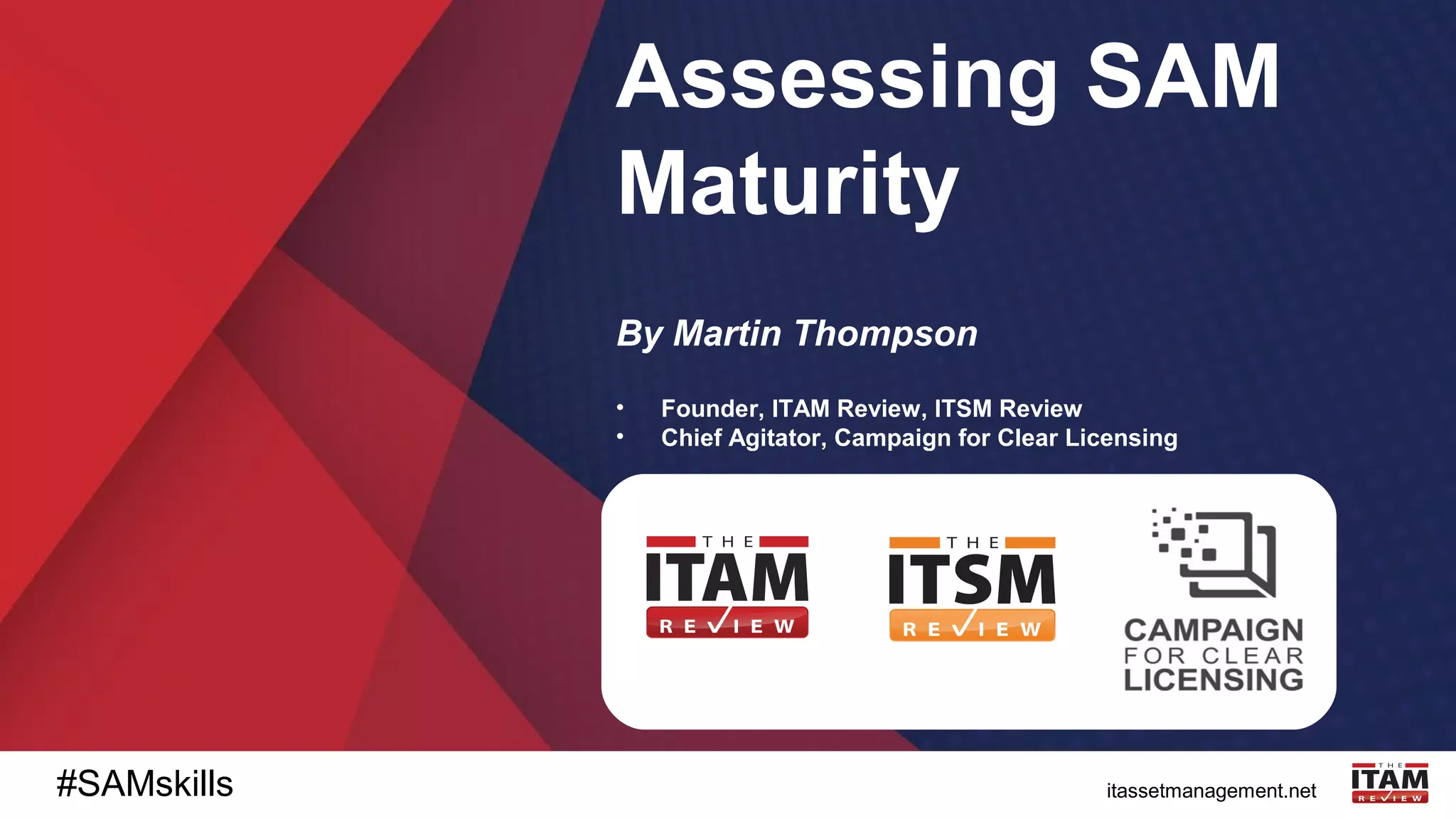 Assessing SAM Maturity | PPT