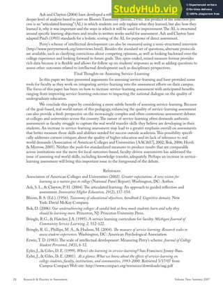 Assessing Service-Learning | PDF | Education industry | Industries