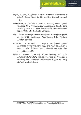 Assessing Spatial Thinking Ability | PDF