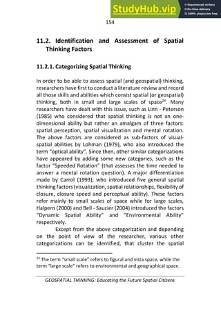 Assessing Spatial Thinking Ability | PDF