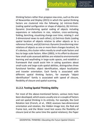 Assessing Spatial Thinking Ability | PDF