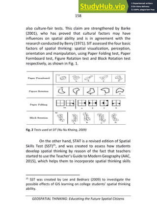 Assessing Spatial Thinking Ability | PDF