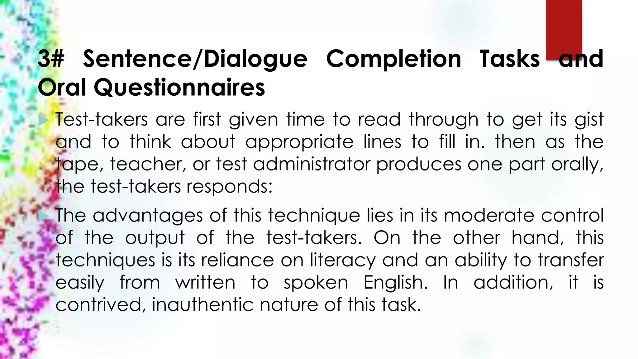 Assessing Speaking | PPTX