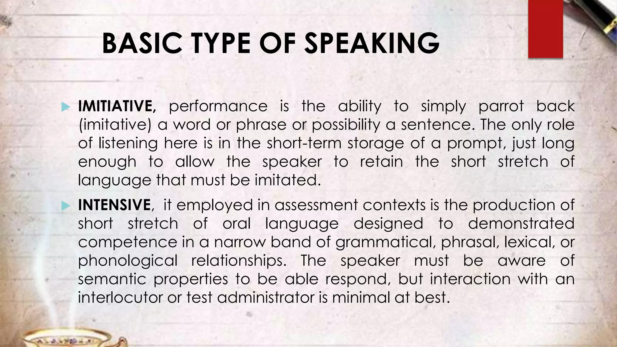 Assessing Speaking | PPT Assessing Speaking | PPT