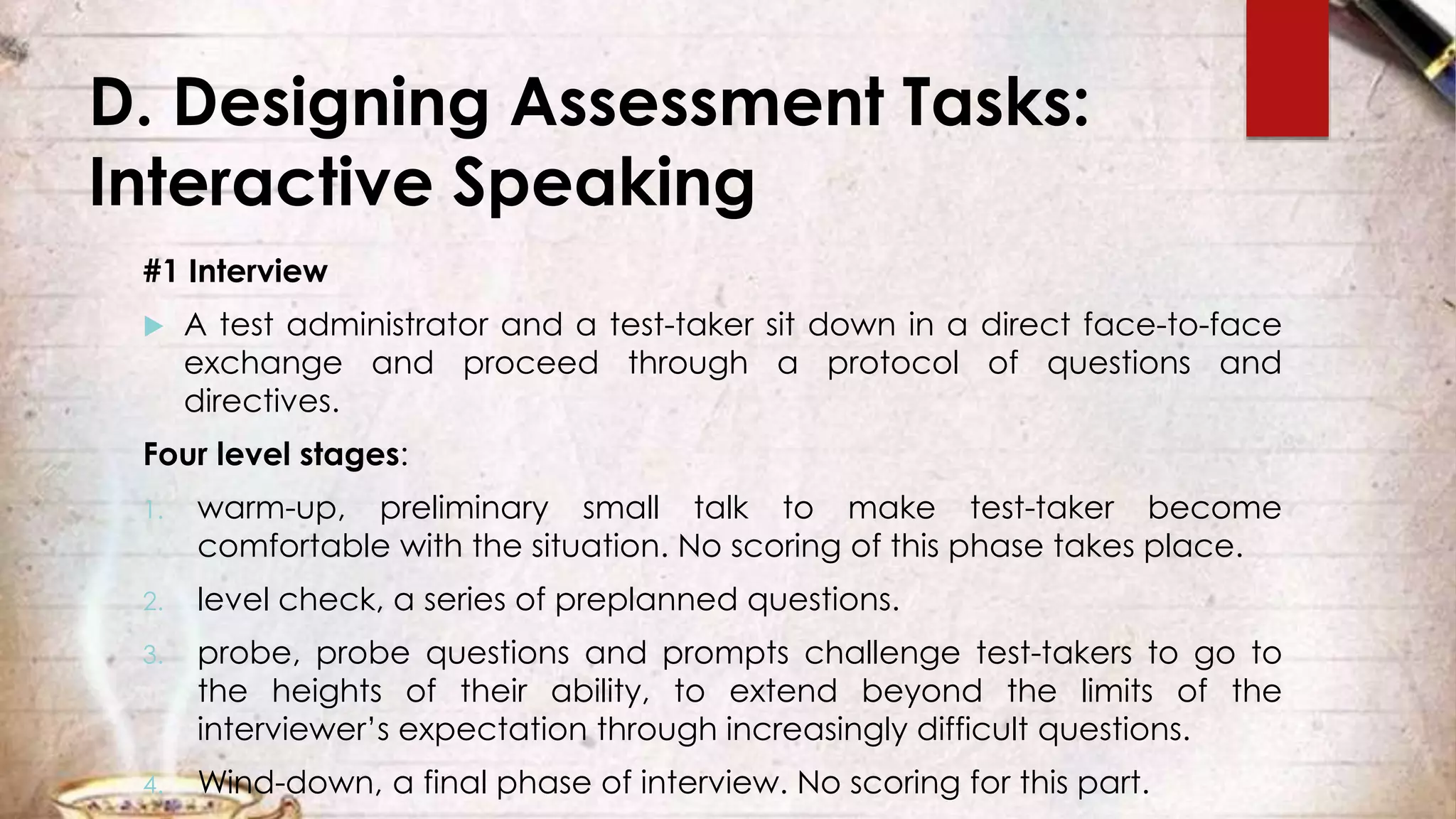 Assessing Speaking | PPTX