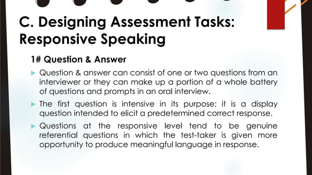 Assessing Speaking | PPTX