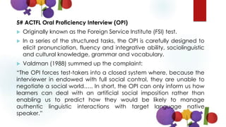 Assessing Speaking | PPTX
