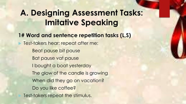 Assessing Speaking | PPTX