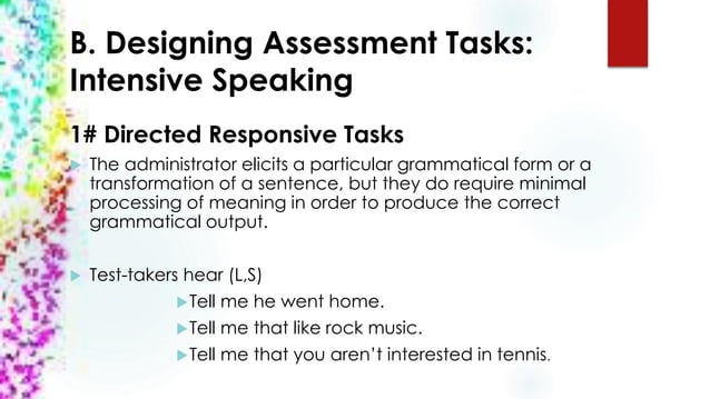 Assessing Speaking | PPTX