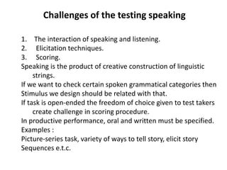 Assessing speaking | PPT