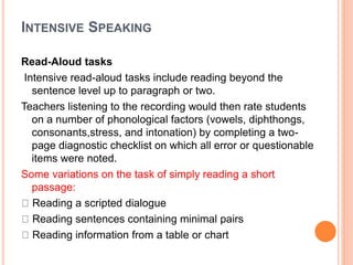 Assessing speaking | PPTX