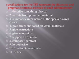 Assessing speaking assignment | PPTX