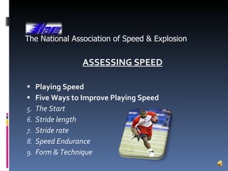 Assessing speed | PPT