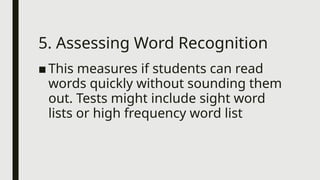 assessing student in mtb for more learning | PPT
