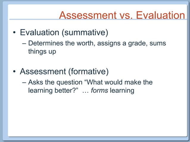 Assessing Student Learning | PPT
