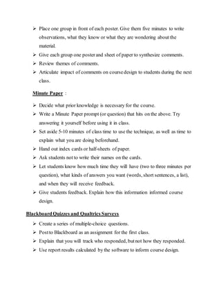 Assessing student learning | PDF