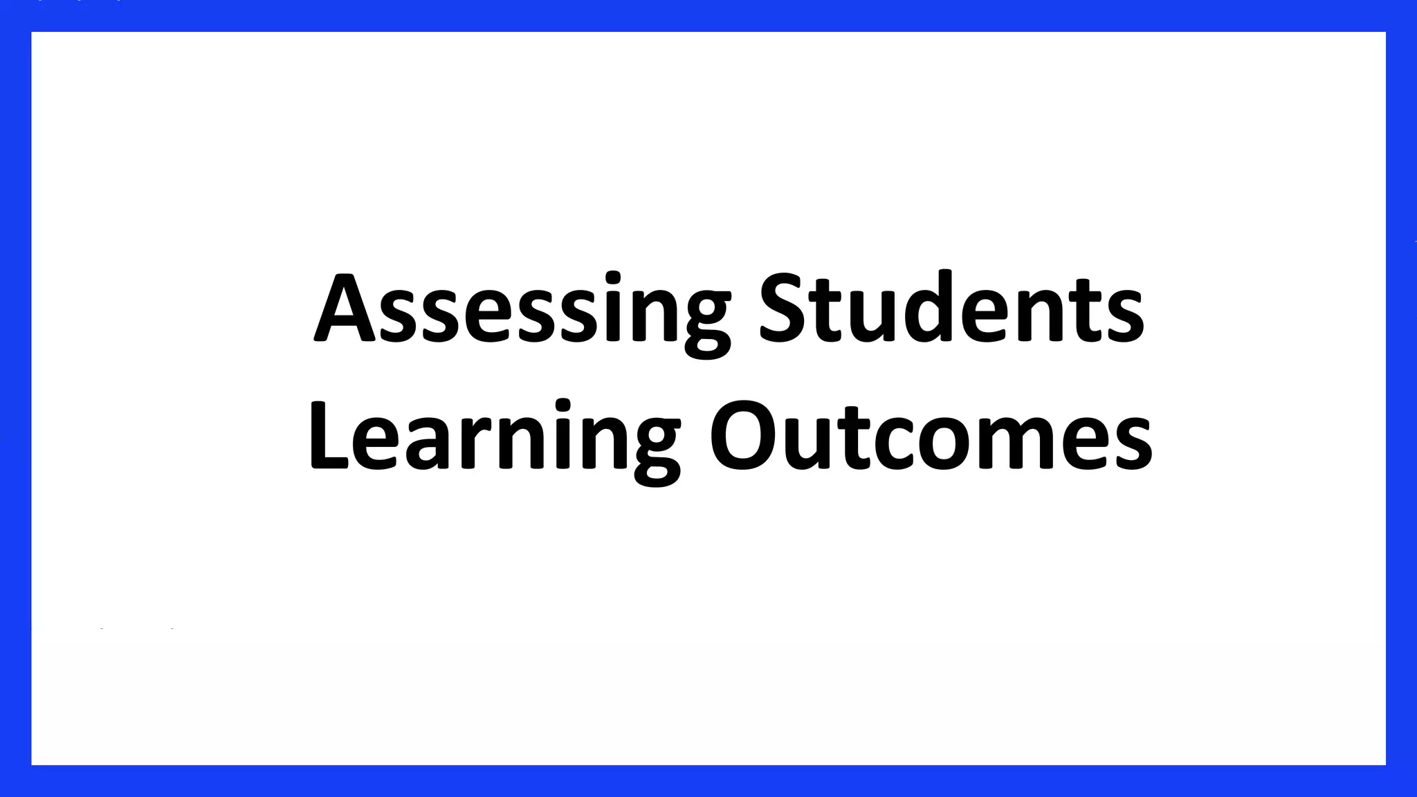 Assessing Student Learning Outcome.pdf | Educational Assessment | Education
