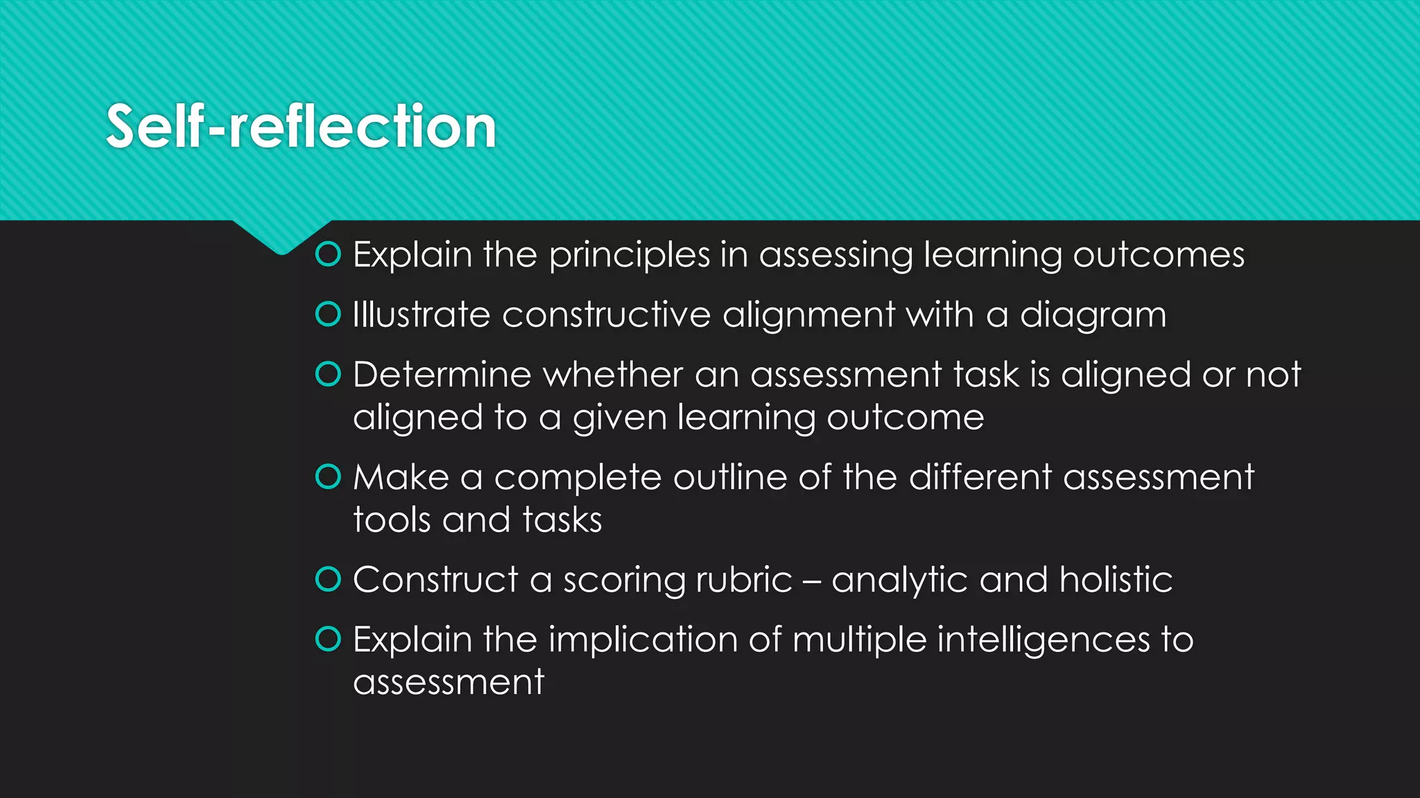 Assessing student learning outcomes | PDF