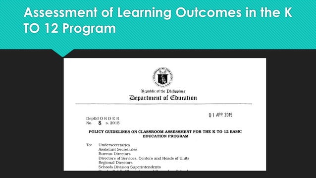 Assessing student learning outcomes | PDF