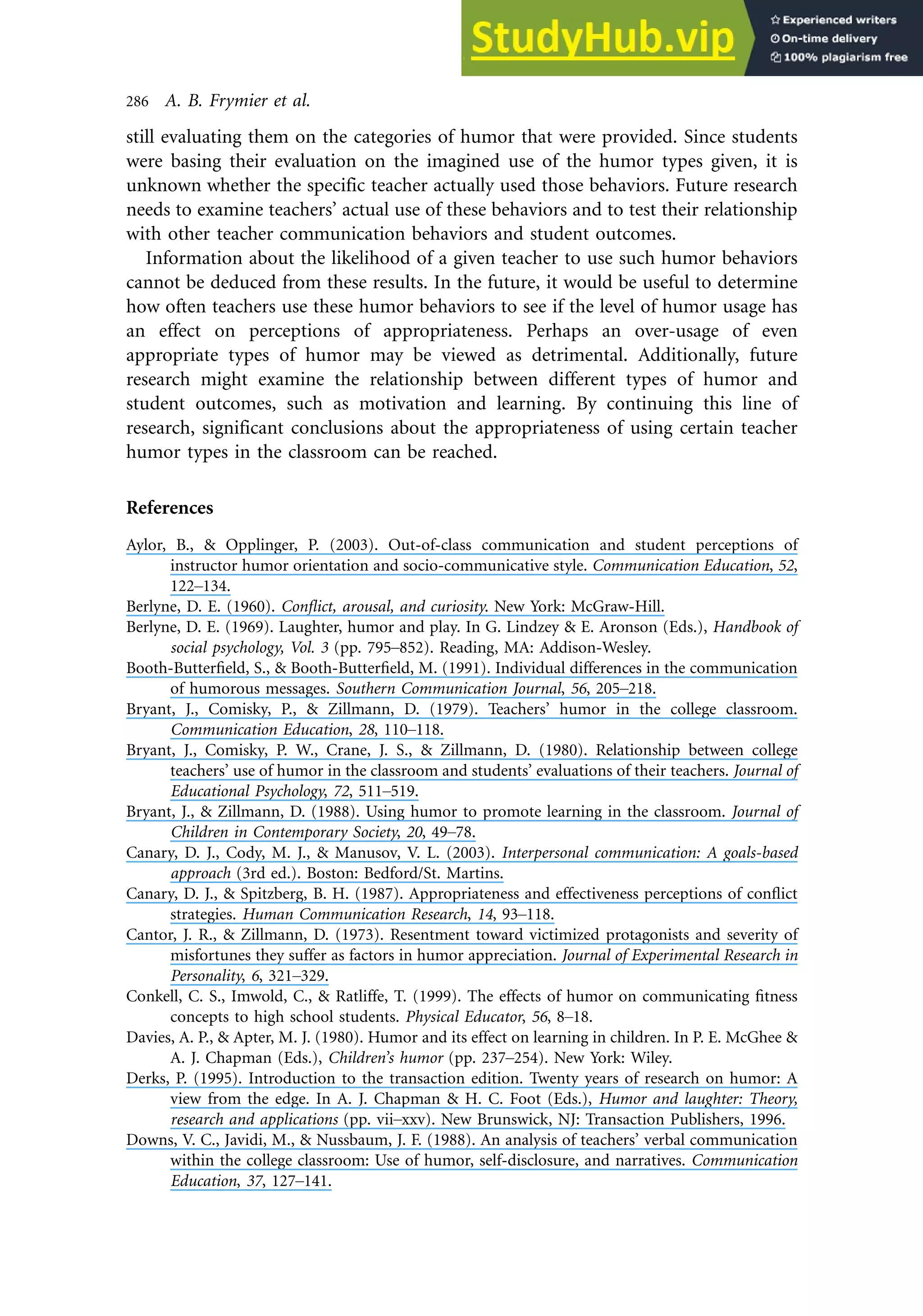 Assessing Students Perceptions Of Inappropriate And Appropriate Teacher ...