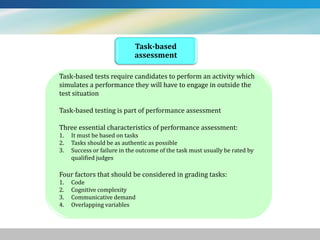 Assessing Task-based Language Teaching | PPT