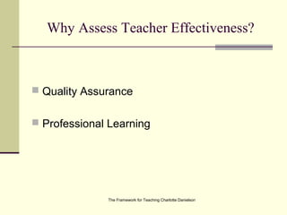 Assessing teacher effectiveness | PPT