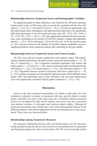 Assessing Teamwork And Collaboration In High School Students A Multi ...