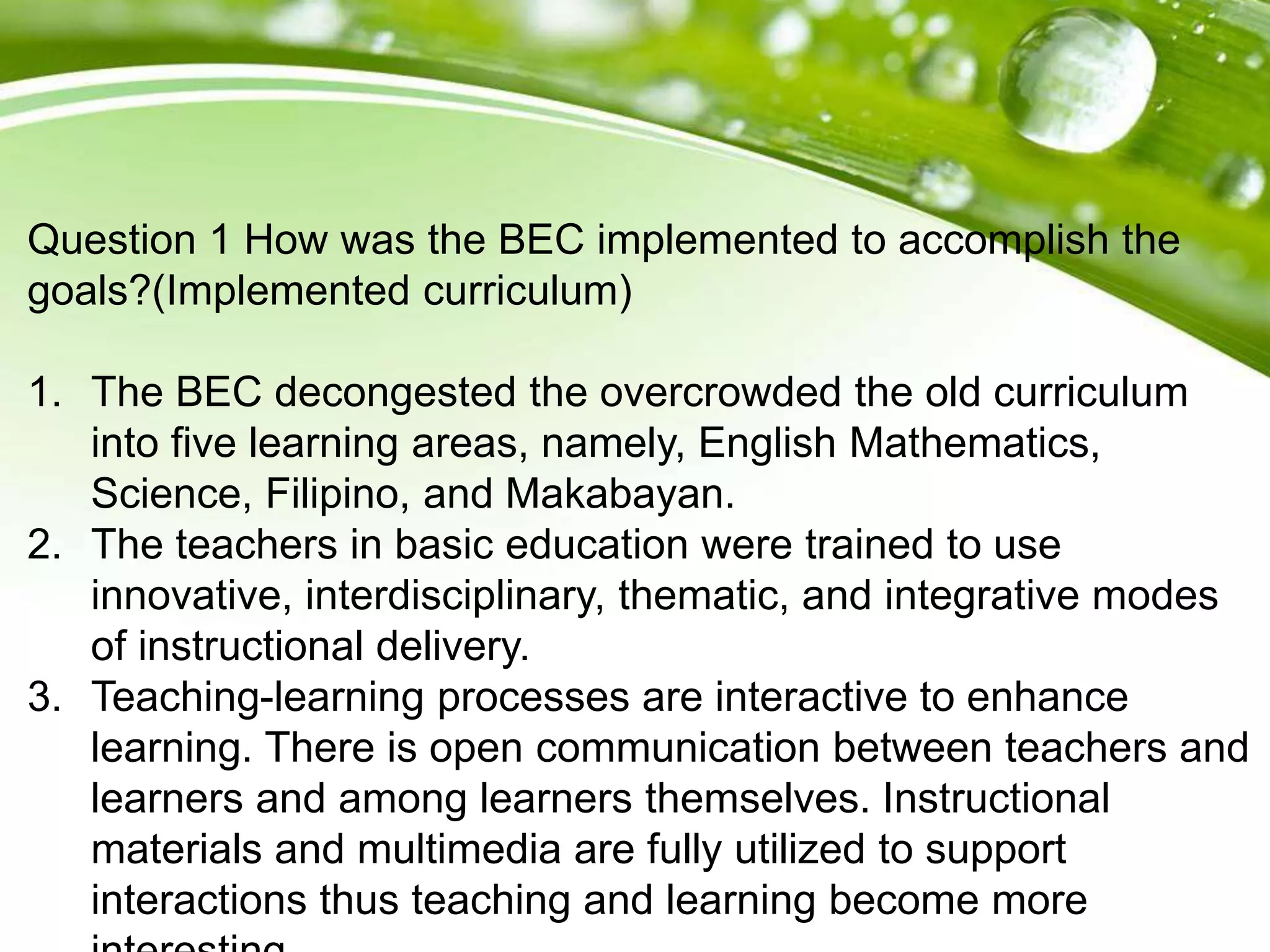 Assessing the curriculum | PPTX