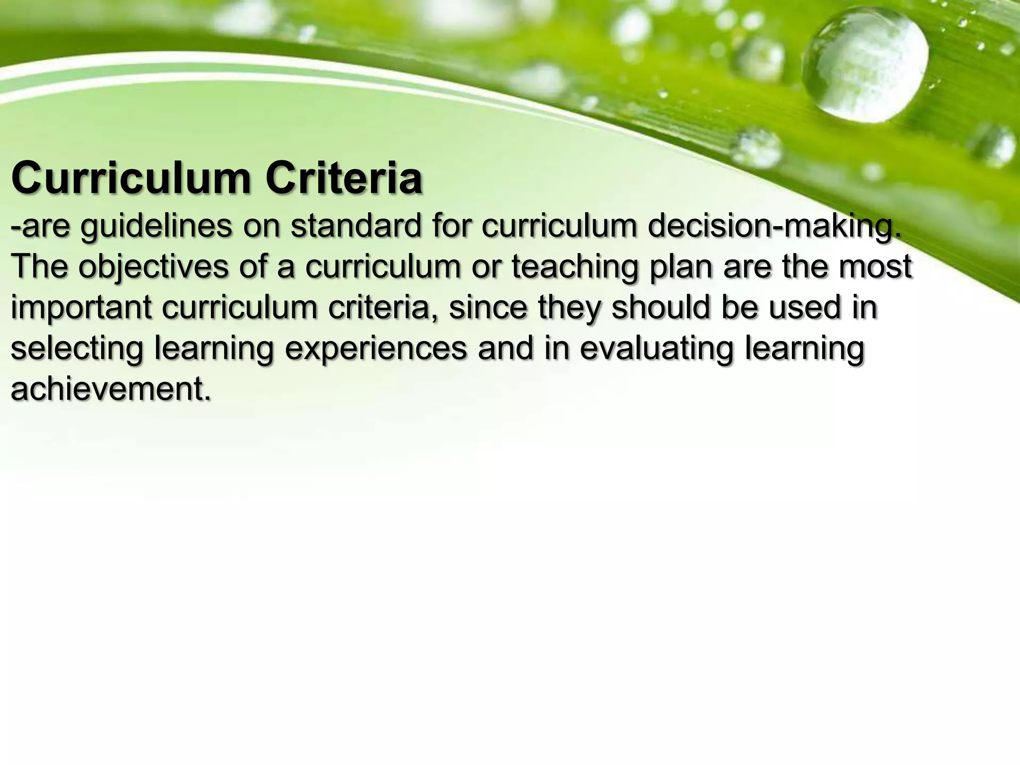 Assessing the curriculum | PPTX