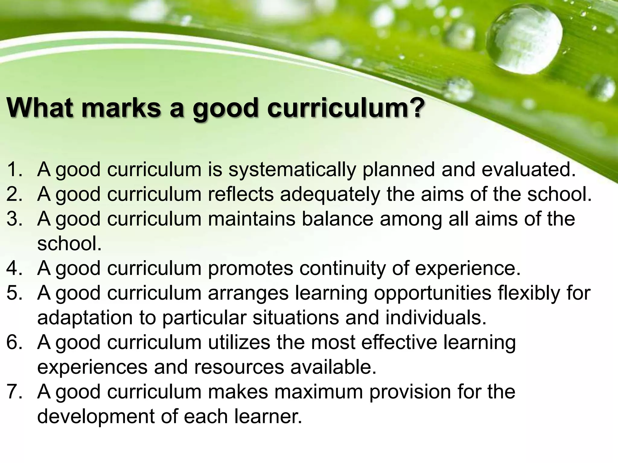 Assessing the curriculum | PPTX