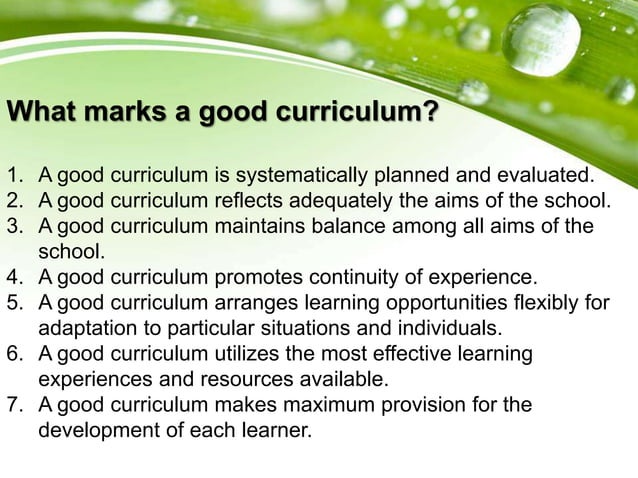 Assessing the curriculum | PPTX
