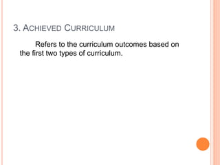 Assessing the curriculum | PPTX
