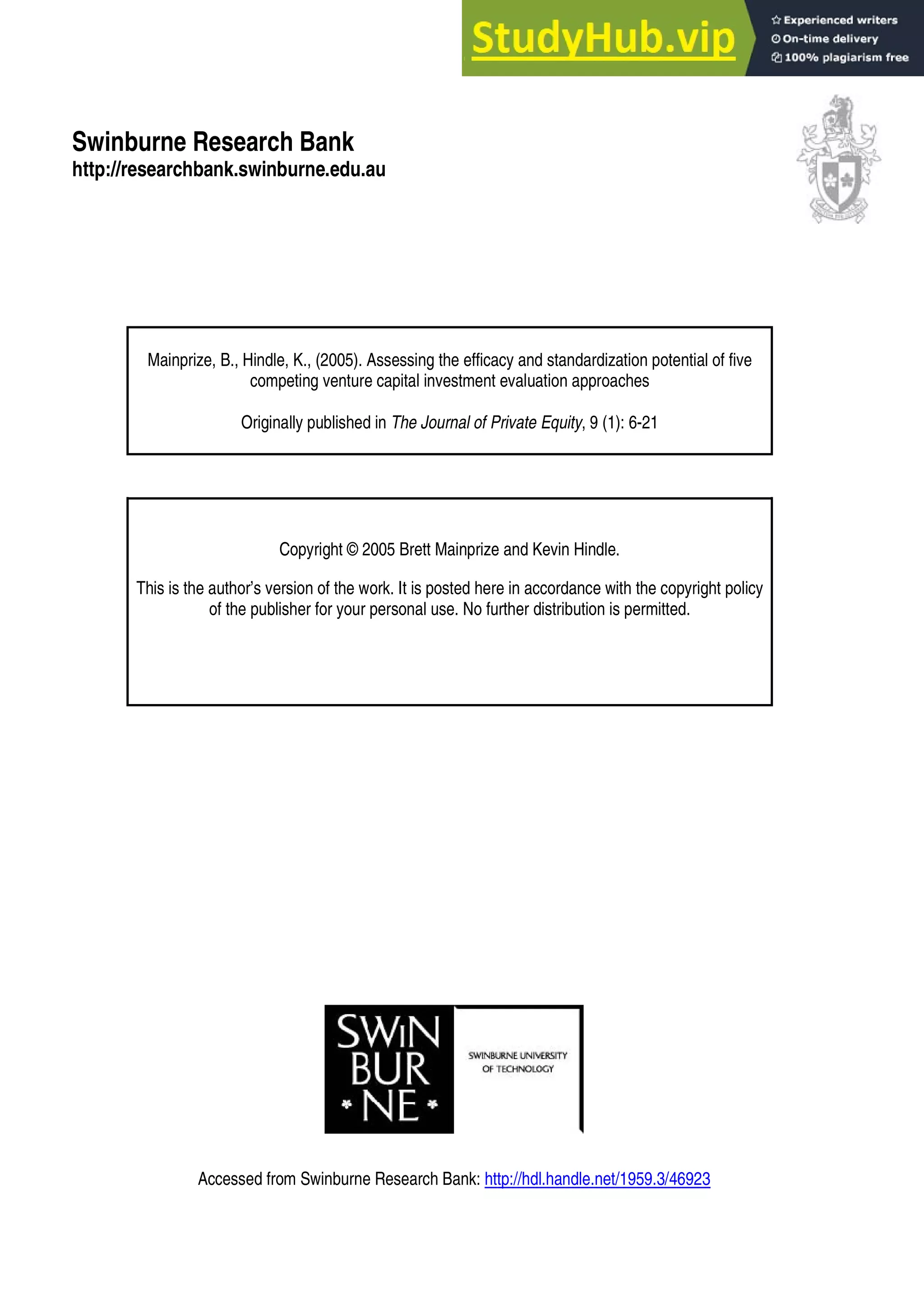 Assessing The Efficacy And Standardization Potential Of Five Competing ...