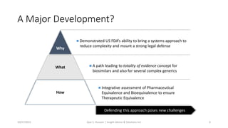 Complex Generics Developing Defensible Statistical Analyses and ...
