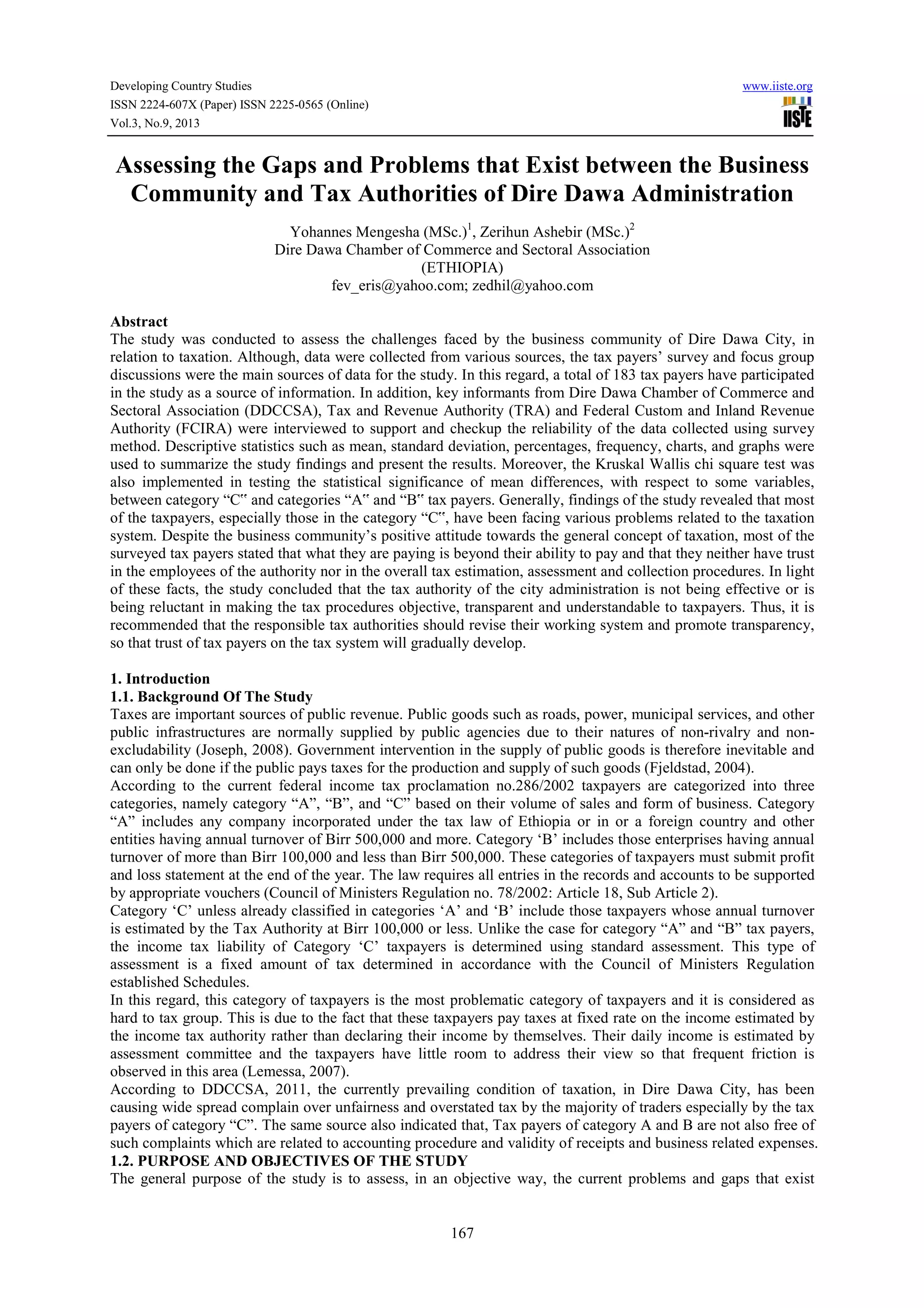 Assessing the gaps and problems that exist between the business ...