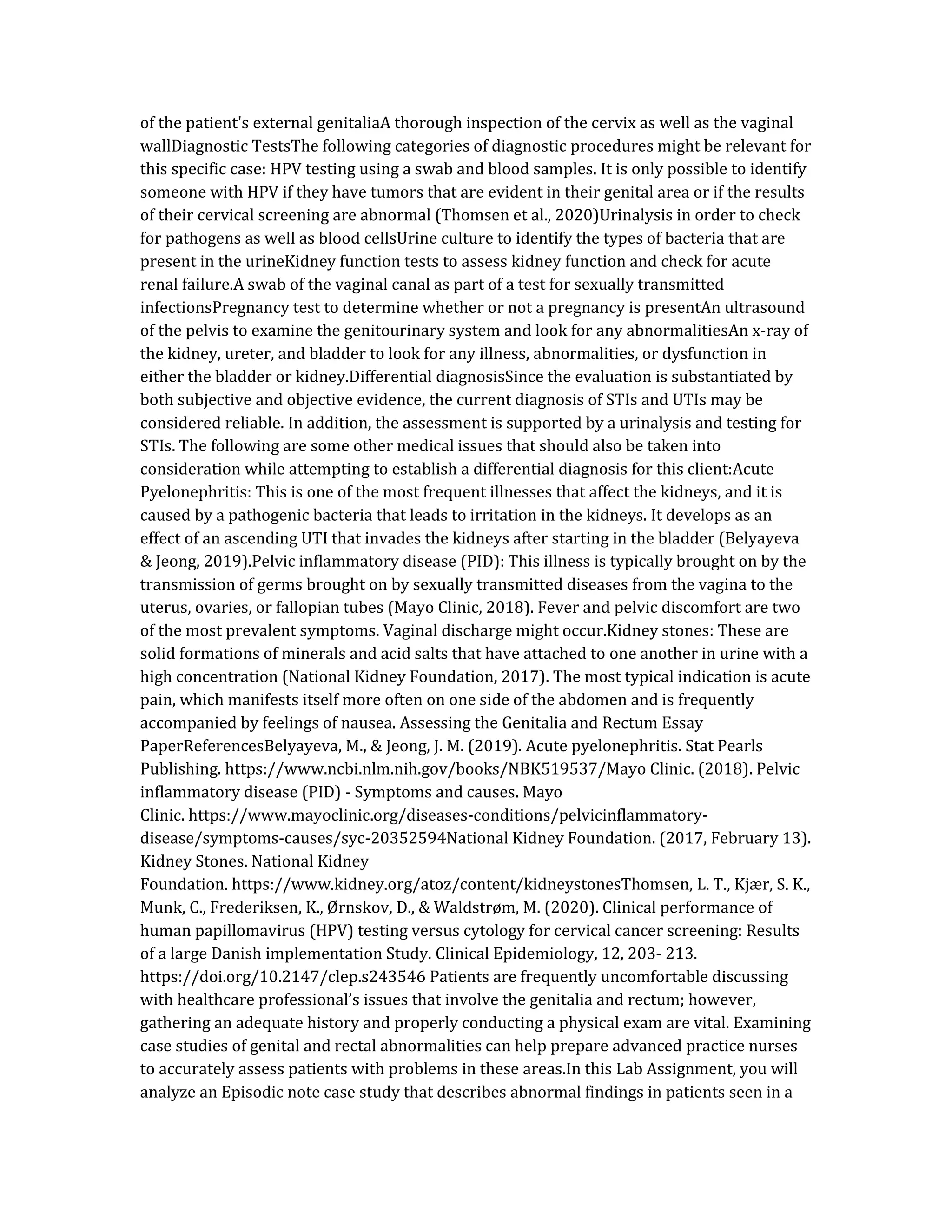 Assessing the Genitalia and Rectum Essay Paper.docx