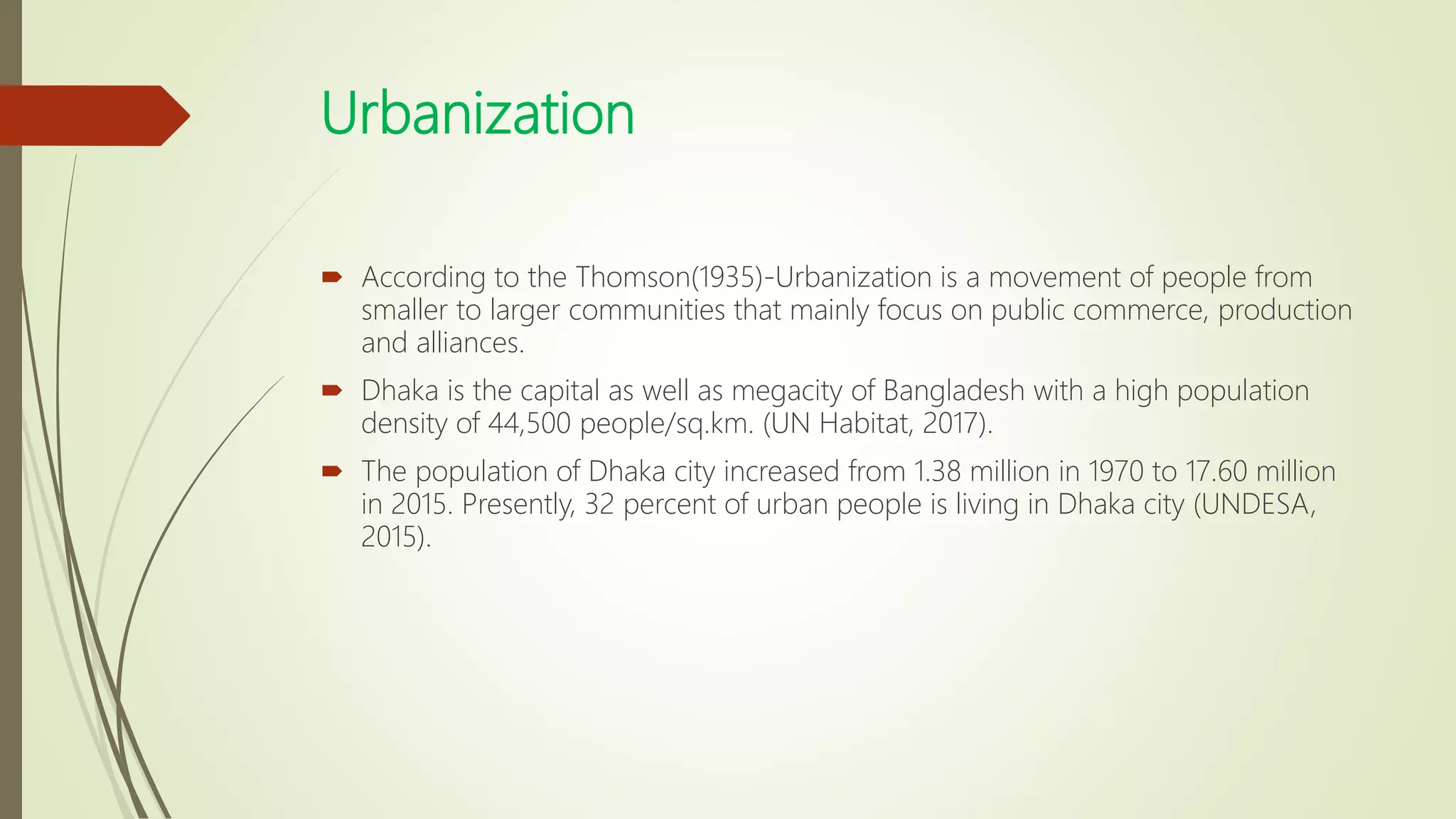 Population Density Model In Dhaka Metropolitan City | PPTX