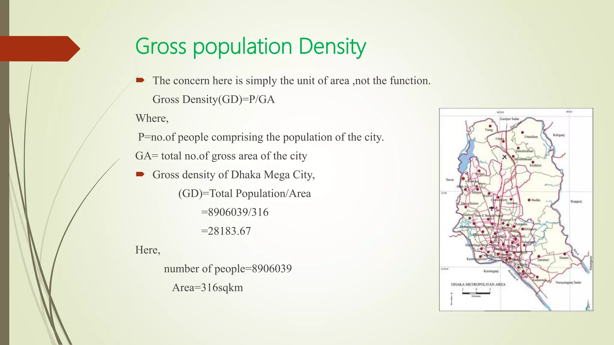 Population Density Model In Dhaka Metropolitan City | PPT