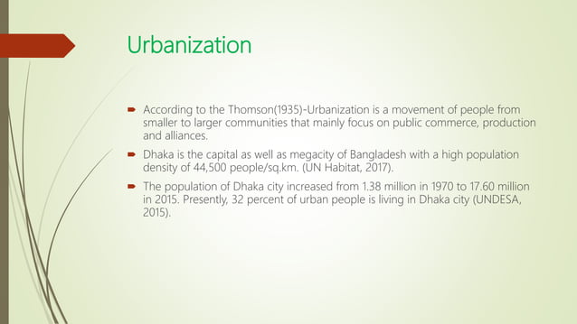 Population Density Model In Dhaka Metropolitan City | PPT
